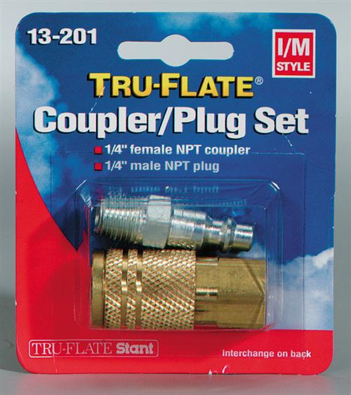 Tru-Flate 1/4 Inch Female Coupler & Plug Set 13-201 – ThePaintStore.com
