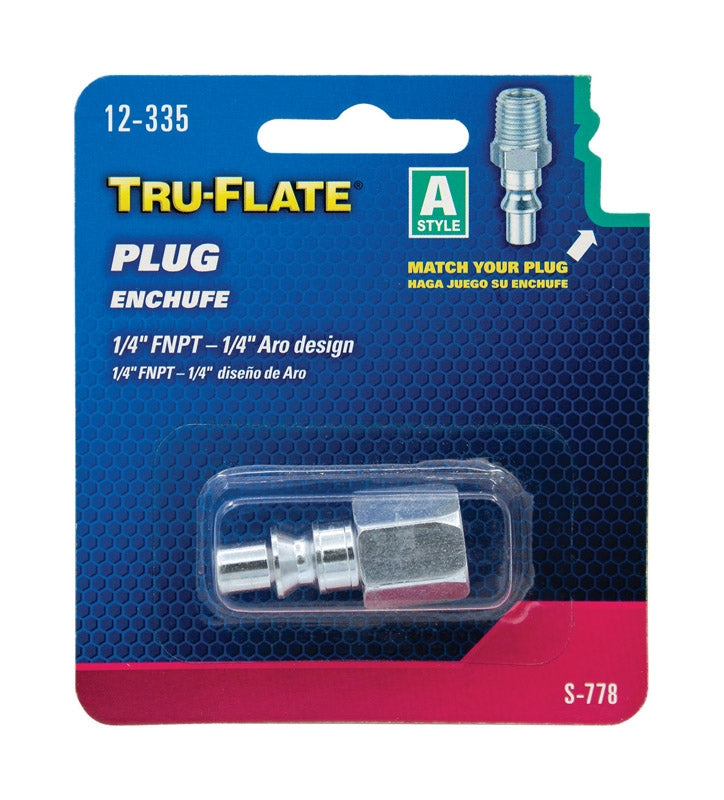 Tru-Flate Female 1/4 Inch Air Plug 12-335 – ThePaintStore.com