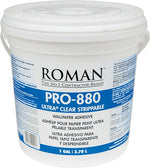 Roman Pro-880 Ultra Clear Premium Clear Strippable Wallpaper Adhesive ...