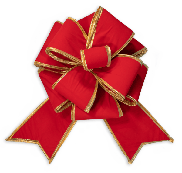 Commercial Grade 18" Structural Christmas Bow with Gold Edge 15434 ...