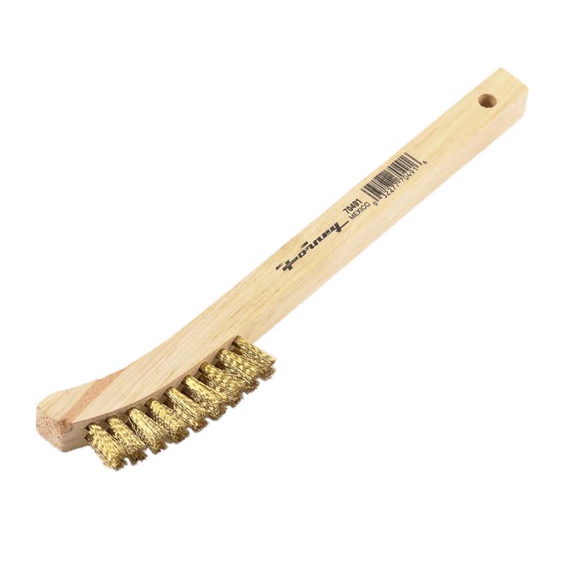 Forney 70491 Scratch Brass Brush 2 x 9 Curved Handle – ThePaintStore.com