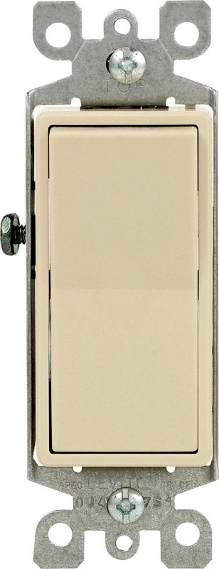 Leviton 5601-2I Decora Rocker Single-Pole AC Quiet Switch Ivory ...