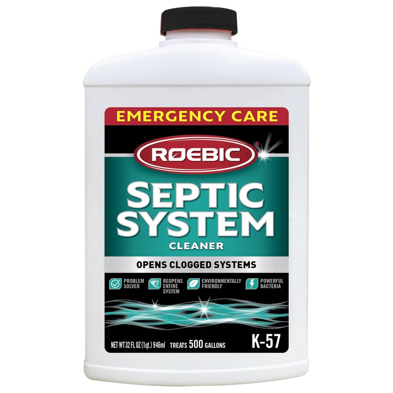 Roebic K-57 Septic System Cleaner Emergency Care Quart K-57-Q-4 - Box ...