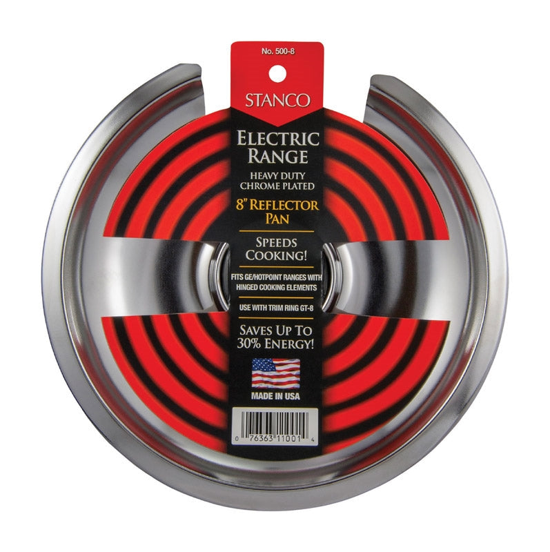 Stanco 8 Inch GE - Hotpoint Chrome Plated Reflector Pan 500-8 ...