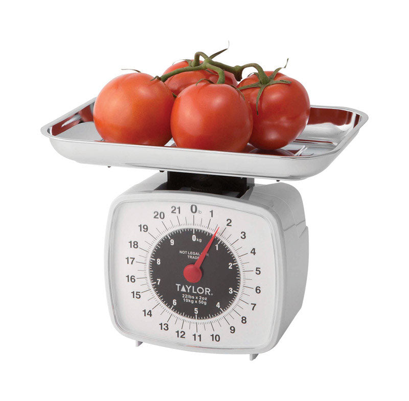 Taylor White Analog Kitchen Scale 38804016T – ThePaintStore.com