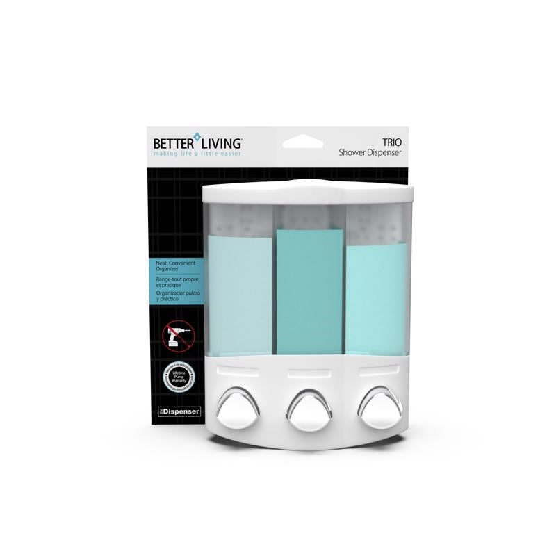 Better Living Euro Trio Dispenser White 76354 – ThePaintStore.com