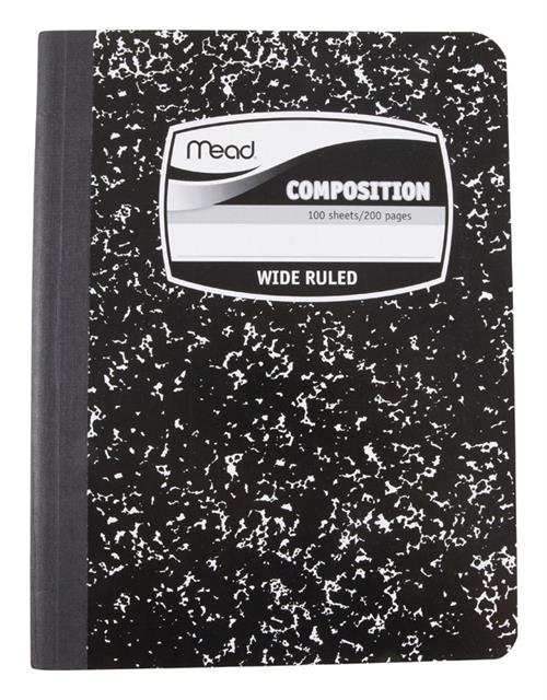 Mead Black Marble Composition Book 09910 - Box of 12 – ThePaintStore.com