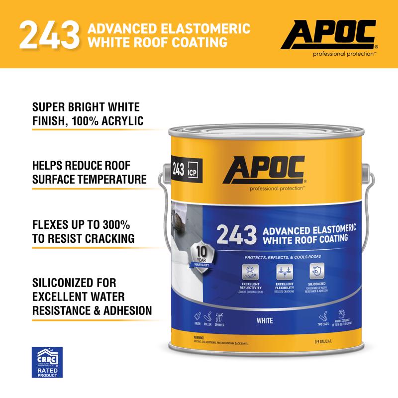 APOC 243 Advanced Elastomeric White Roof Coating AP-2431 ...