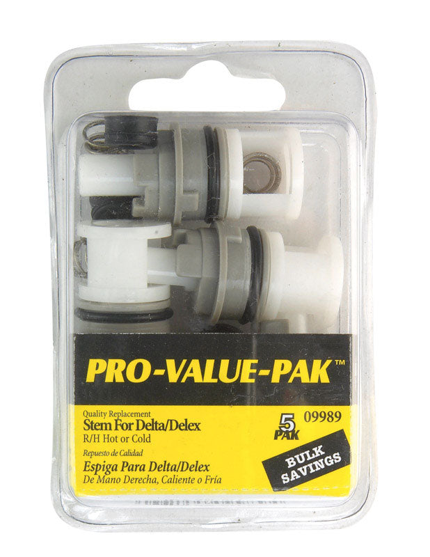 Danco 3S-2H/C Hot/Cold Stem for Delta Faucets 5-Pack 09989 ...