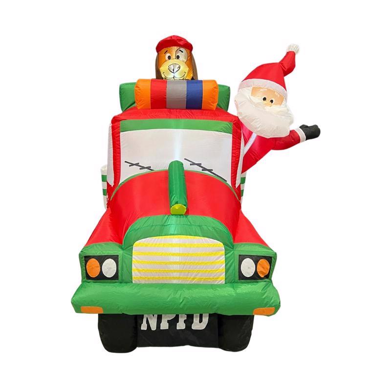 Celebrations Firetruck 6.5 ft. Christmas Inflatable MY-22C758 ...