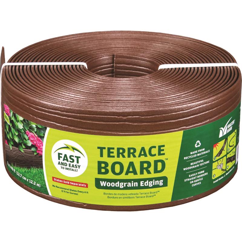 Master Mark Terrace Board Edging Brown 40 Ft x 4 In 94340 ...