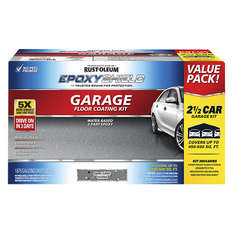 Rust-Oleum EpoxyShield Garage Floor Coating 2 Car Kit – ThePaintStore.com
