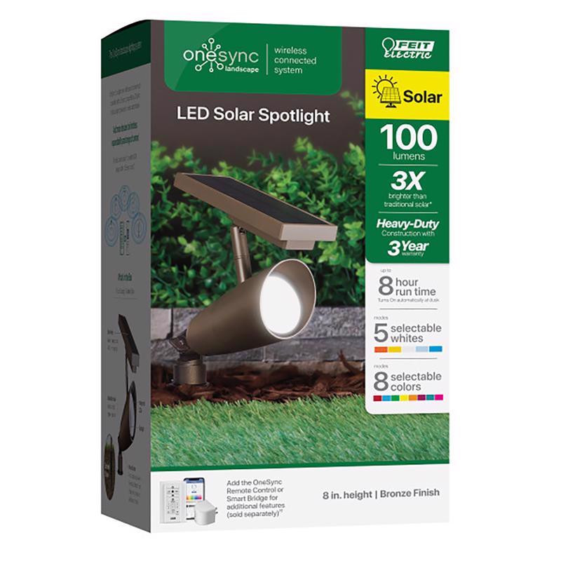 Feit OneSync Solar Powered/Remote LED Spotlight SPOTSYNCSOLBZRP ...