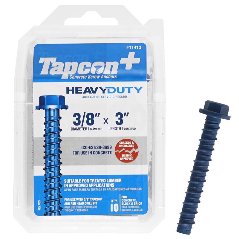 Tapcon 11413 3/8 In. X 3 In. Concrete Hex Anchors at Low Prices ...