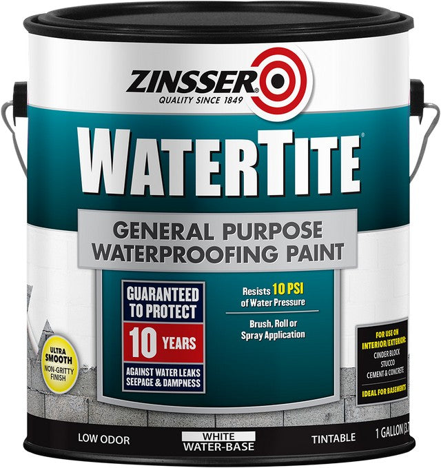 Zinsser Watertite General Purpose Waterproofing Paint 369381 ...