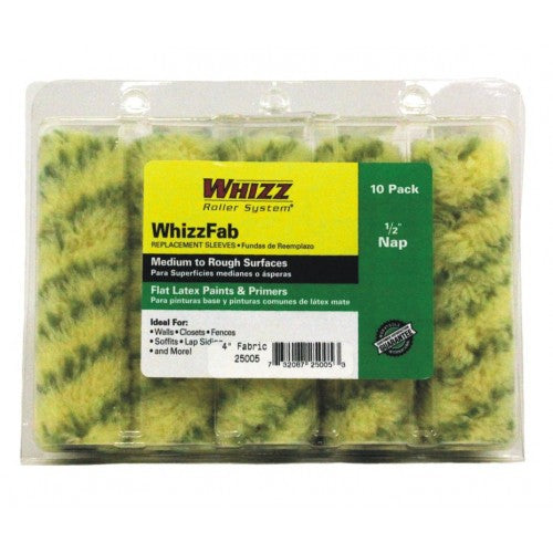 Whizz 4" WhizzFab Fabric Roller Covers 10 Pk 25005 – ThePaintStore.com
