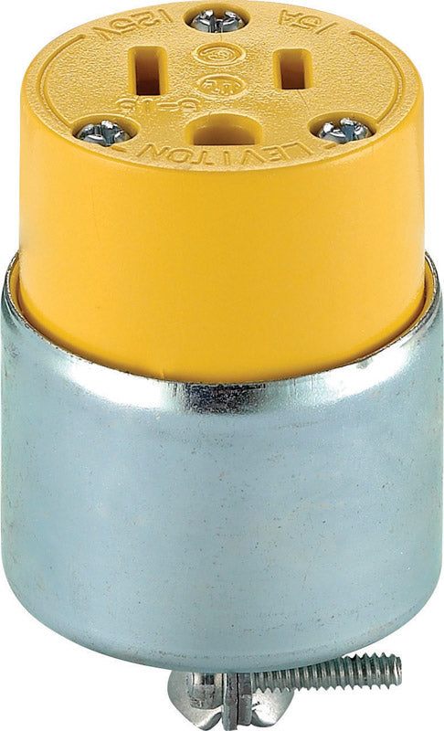 Leviton 515CA Commercial Ground/Straight Blade Connector 5-15R 2 Pole 3 ...