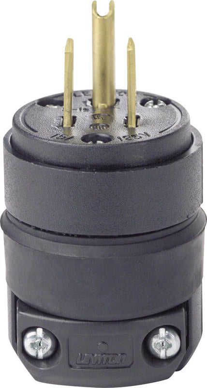 Leviton 515PR 15 Amp Straight Blade Rubber Plug – ThePaintStore.com