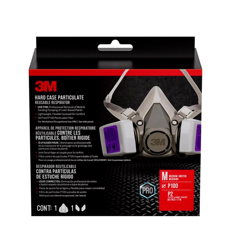 3M Half Facepiece Paint Spray/Pesticide Respirator Assembly consists of ...