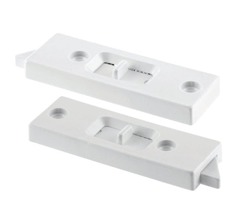 Prime Line 2 Inch Hole Center White Plastic Spring Loaded Tilt Latch ...