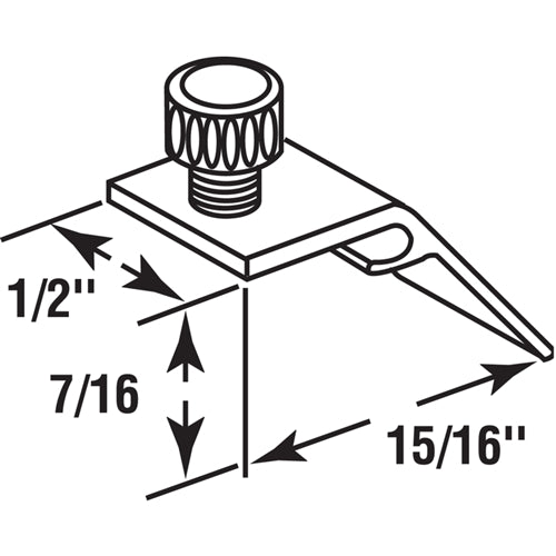 Prime-Line 7/16 In Aluminum Storm Door Panel Clips PL 7949 ...