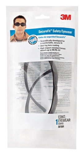 3M SecureFit Anti-Fog Safety Glasses Tinted Lens Black Frame SF201P1-C ...